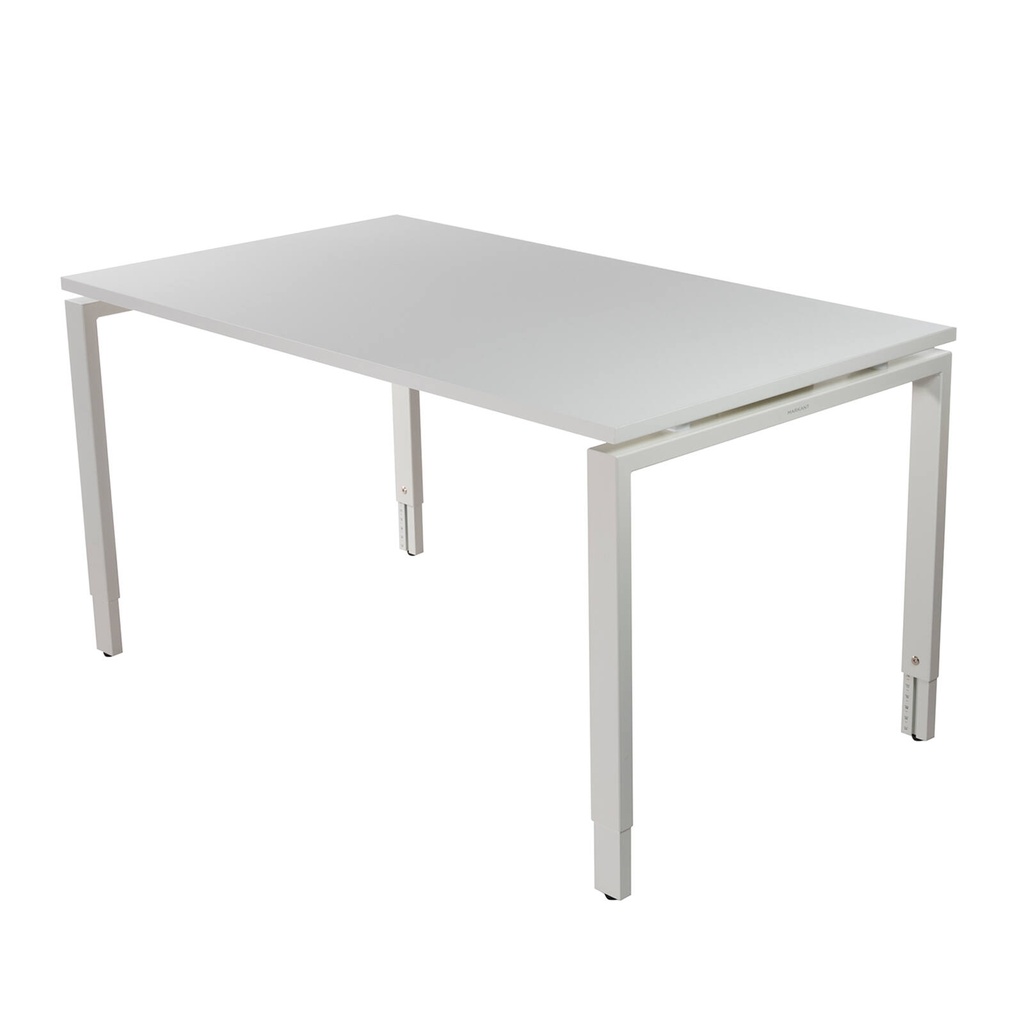 mox pro (legs: white, height adjustable, top 160x80cm white) | Markant Office